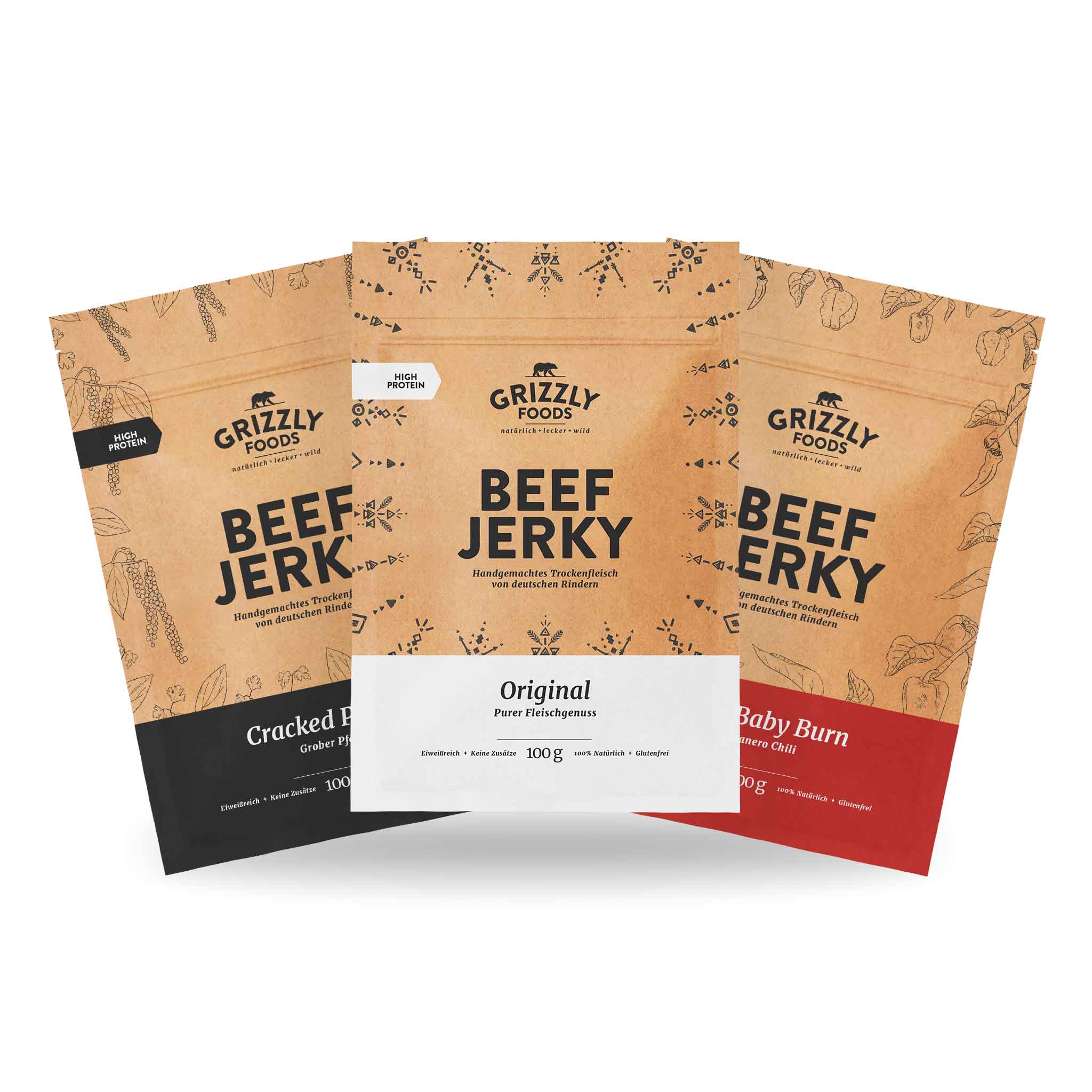Beef Jerky Kennenlernset – Jetzt 3 Sorten Beef Jerky probieren ...